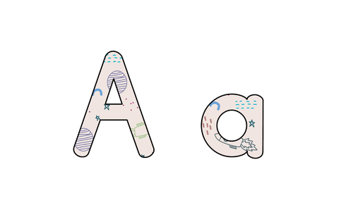 Display Lettering - space pattern | Teaching Resources