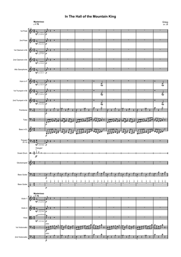 School Orchestra - In The Hall Of The Mountain King | Teaching Resources