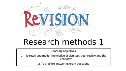 Research methods Psychology revision AQA | Teaching Resources