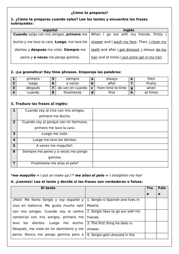 Viva 2 ¿Qué hacemos? - Making plans & free time (7 worksheets) Spanish ...