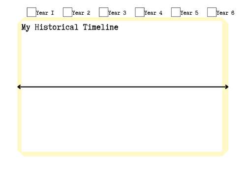 My Historical Timeline | Teaching Resources