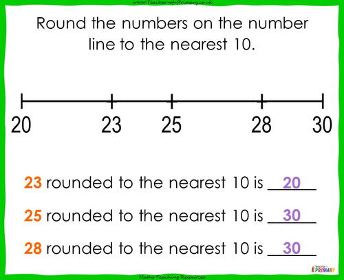 Rounding to the Nearest 10 - Year 4 | Teaching Resources