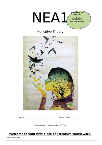 Self-Contained Booklet on NEA English Literature | Teaching Resources