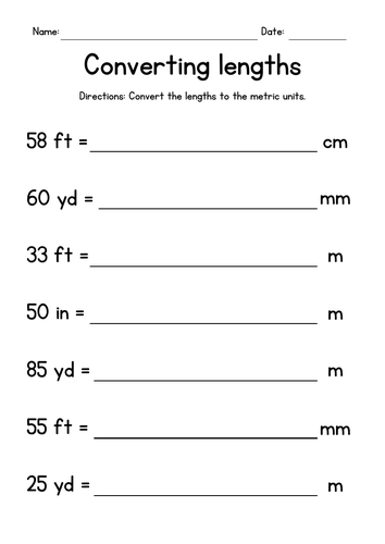 Converting Units of Length, Volume and Weight BUNDLE - Measurement ...