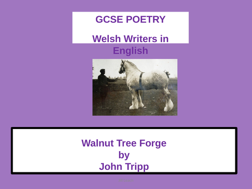 WJEC Poetry for Welsh Writers in English | Teaching Resources