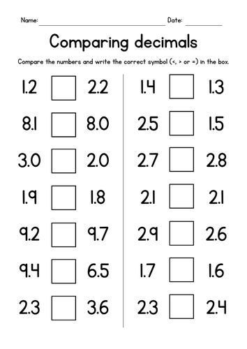 Converting Fractions - Comparing & Adding & Subtracting Decimals BUNDLE | Teaching Resources