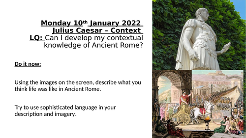 Julius Caesar Powerpoints | Teaching Resources