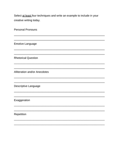 19th Century to Creative Writing 3 Lesson Pack | Teaching Resources