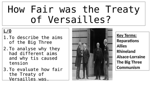 Treaty of Versailles | Teaching Resources