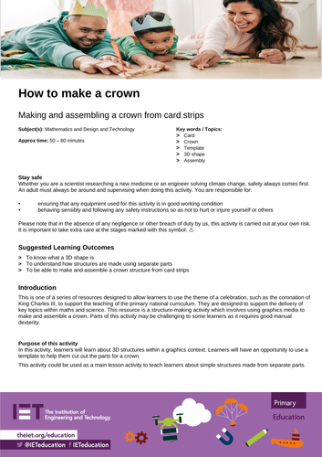 How to make a crown activity | Teaching Resources