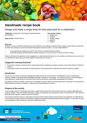 Handmade recipe book activity | Teaching Resources