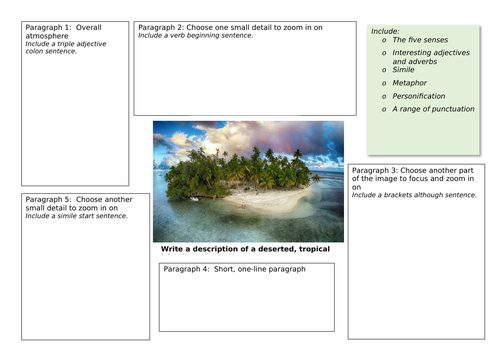 Lord of the Flies inspired descriptive writing lesson | Teaching Resources