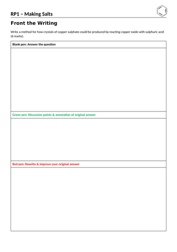 Required Practical Revision Paper 1 – GCSE Chemistry | Teaching Resources