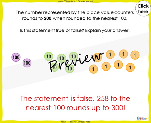 Rounding to the Nearest 100 - Year 4 | Teaching Resources