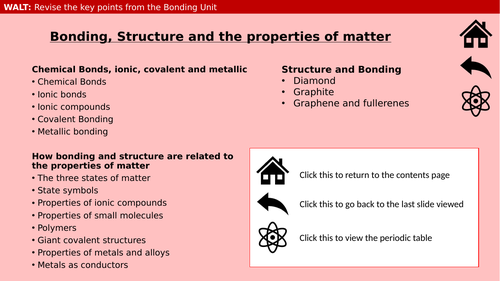 Bonding, properties and structures of matter Revision powerpoint ...