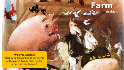 Animal Farm GCSE Revision for AQA - 20 slide PPT | Teaching Resources