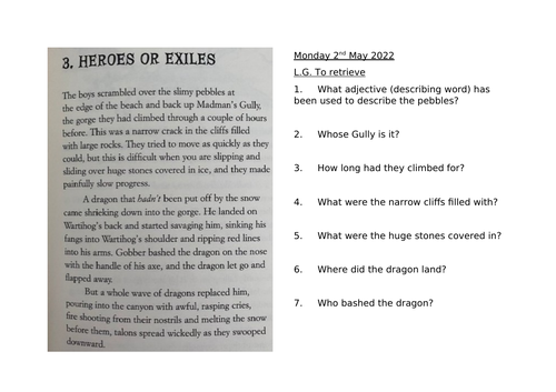 How to Train Your Dragon - Guided Reading - Complete 5-week Unit ...