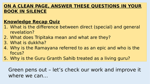 KS3 Whole unit of work resources - Are Holy Books Relevant Today ...
