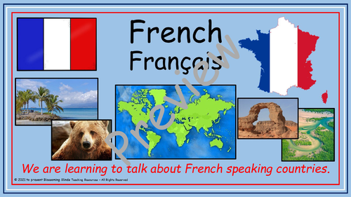 French Lesson : French speaking countries | Teaching Resources