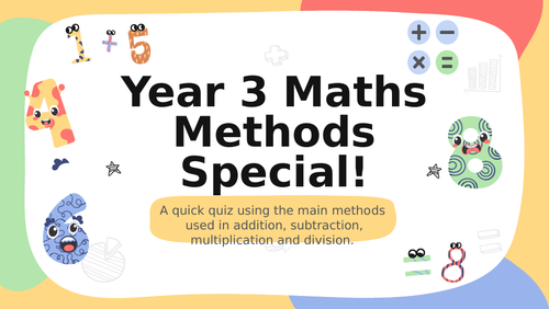 Year 3 Written Maths Methods Quiz | Teaching Resources