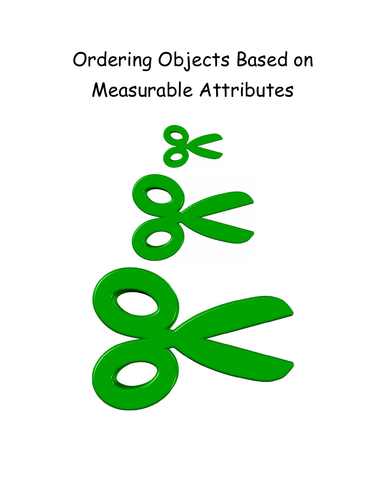 Ordering Objects | Teaching Resources
