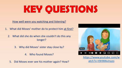 Judaism - Moses' Early Life - Lesson! | Teaching Resources