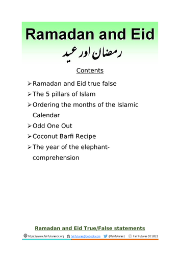 KS2 Ramadan and Eid activities | Teaching Resources