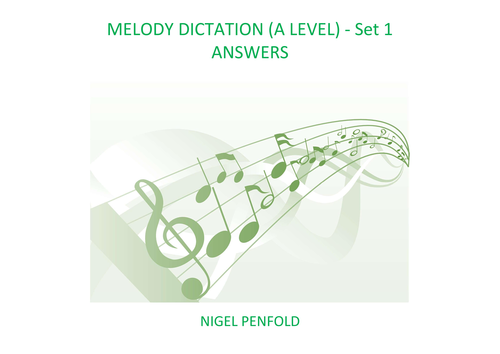 A LEVEL MELODIC DICTATION PRACTICE | Teaching Resources