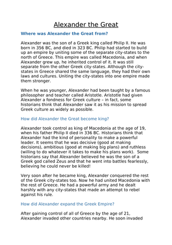 Ancient Greece planning mtp unit ks2 year 4 | Teaching Resources