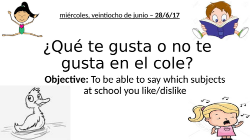 School subjects - Likes+dislikes - ¿Qué te gusta o no te gusta en el ...