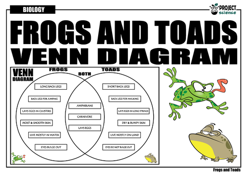 Frogs and Toads Venn Diagram | Teaching Resources