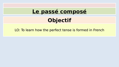 French Past tense - Passé composé | Teaching Resources