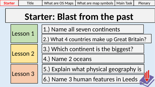 Map Reading - KS3 (Key Stage 3) | Teaching Resources