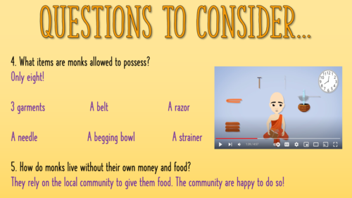 RE - Special Ways of Living - Buddhist Monks and Nuns! | Teaching Resources
