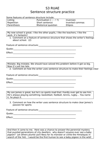 S3 bridging to N5 RUAE Course | Teaching Resources