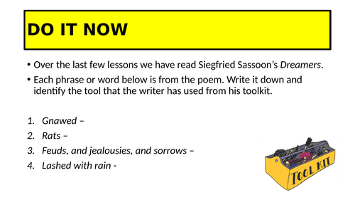 War Poetry - KS3 full scheme of work | Teaching Resources