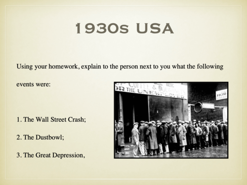 Of Mice and Men Context Lesson - The American Dream | Teaching Resources