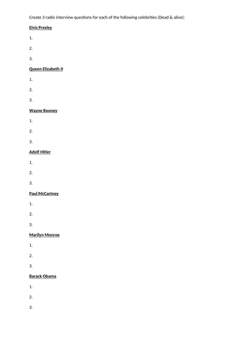 Radio Acting: BTEC Drama resources | Teaching Resources