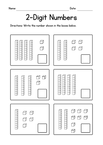 Double Digit Addition - Tens and Ones Worksheets | Teaching Resources