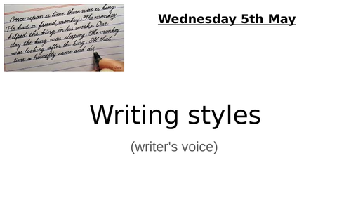 Use of Language- Styles of writing | Teaching Resources