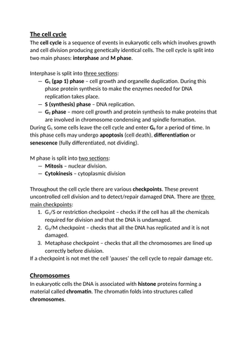 OCR Biology A Level revision notes pack | Teaching Resources