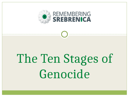 Ten Stages of Genocide Workshop - PowerPoint Presentation | Teaching ...