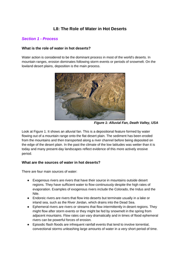 Desert Water | Teaching Resources