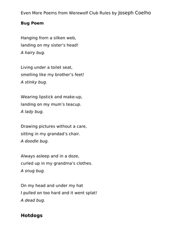 Year 5 Poetry | Teaching Resources