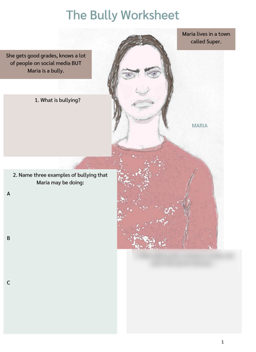 Bullying: The Bully Worksheet and Lesson (US) | Teaching Resources