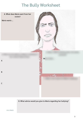Bullying: The Bully Worksheet and Lesson (US) | Teaching Resources