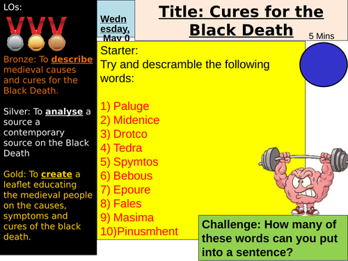 Black death cures and causes - 2 lessons | Teaching Resources