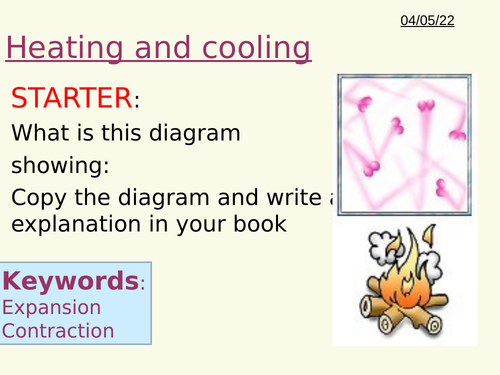 AQA KS3 Heating and cooling complete lesson package | Teaching Resources