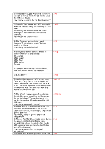 Maths SATS Revision - Orienteering | Teaching Resources