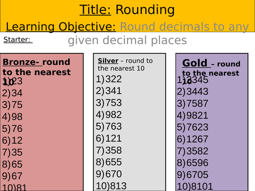 GCSE Maths Rounding & Estimation | Teaching Resources
